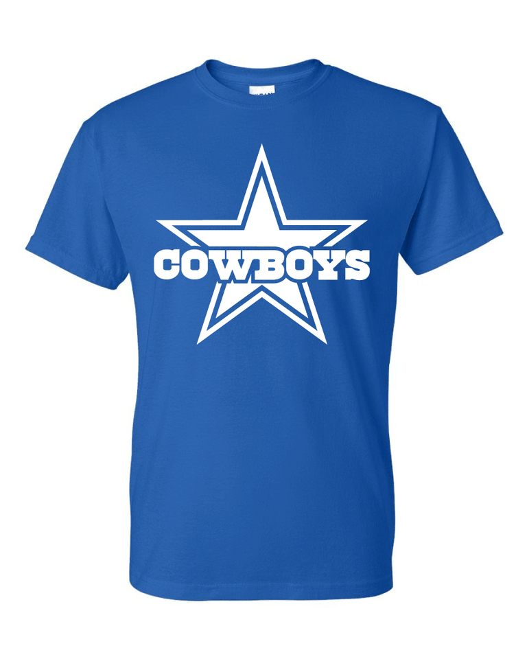 Dallas Cowboys Star T-Shirt All Colors + Design Colors Sizes S-5XL ...