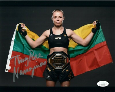 Thug Rose Namajunas Signed 8x10 UFC Strawweight Champion Photo #69 JSA ...