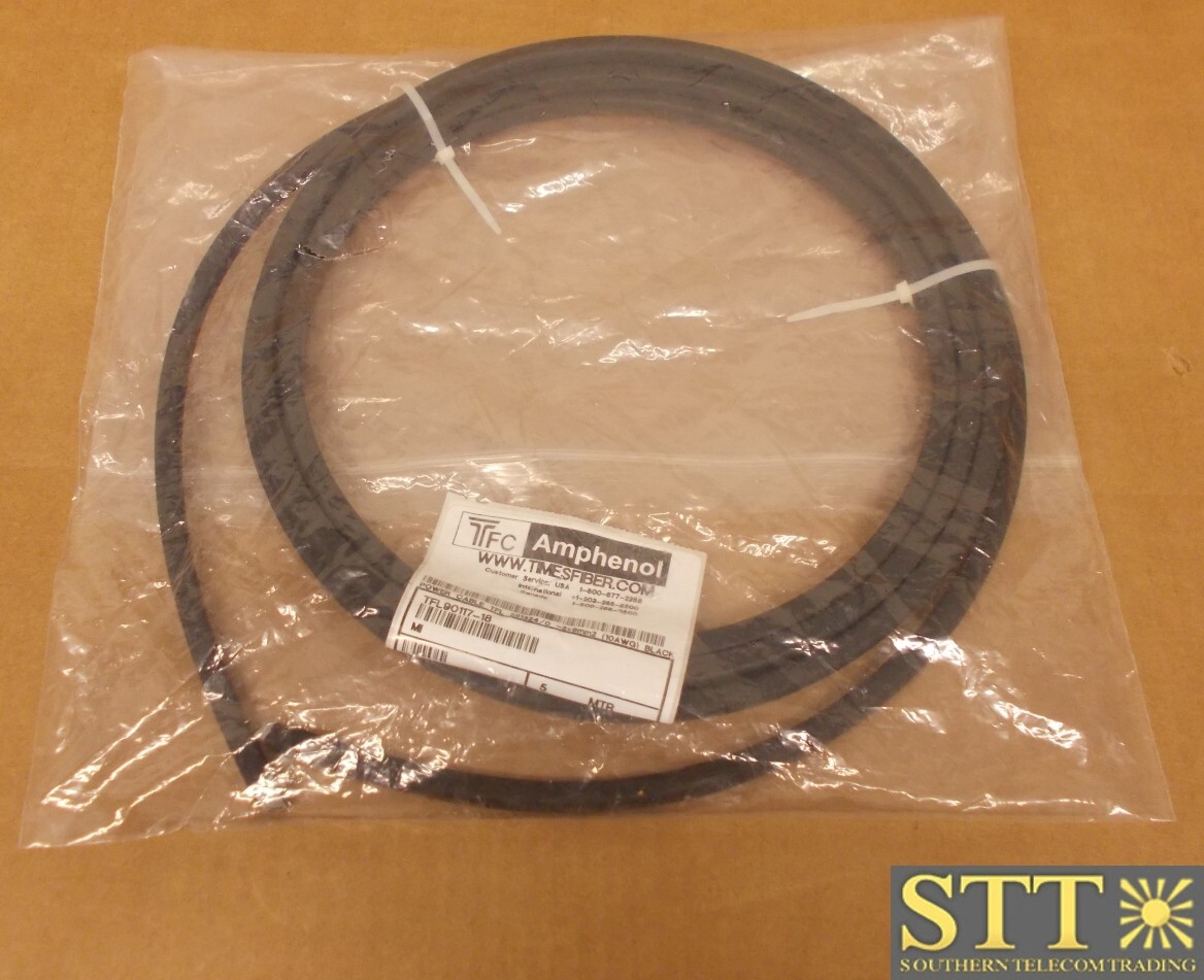 TFL90117-18 AMPHENOL POWER CABLE TFL 281324/0 2X6MM 10AWG 16FT NEW | eBay