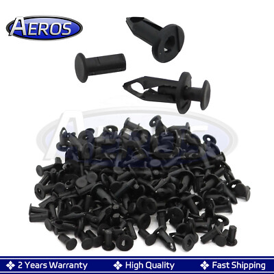 100Pcs ATV Retainer Clips Push Pin Splash Guard Body Panel For Honda ...