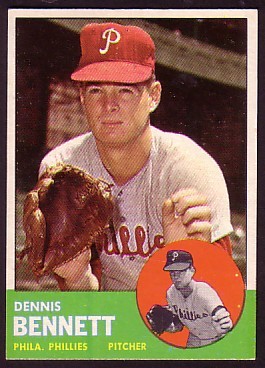 1963 TOPPS DENNIS BENNETT CARD NO:56 NEAR MINT CONDITION | eBay