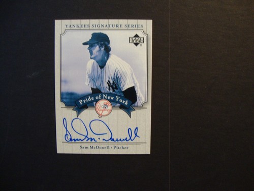2003 Upper Deck Yankee Signature Series Sam McDowell Autograph Card | eBay