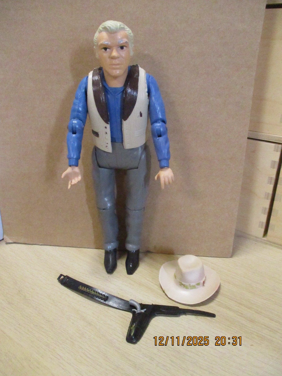Marx Bonanza - Ben Cartwright Figure With Accessories (3) | eBay Australia