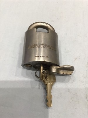 Ingersoll Padlock Steel 10 Lever Close Shackle, 3 keys Heavy Duty VGC ...