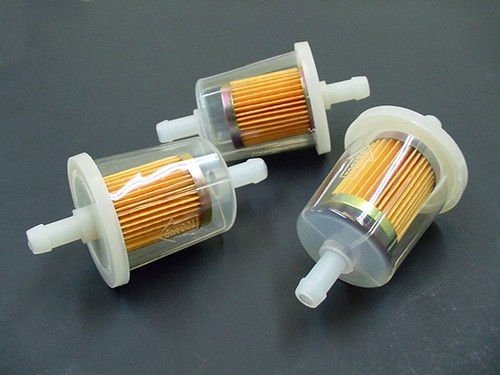 Chevy 3 Clear Inline Gas Fuel Filters 3/8" 9mm 10mm Equipment Garden ...