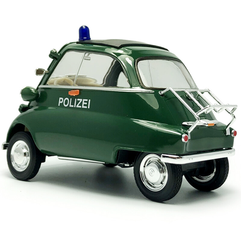 1:18 Vintage 1955 BMW Isetta Model Car Police Car Diecast Collectible ...