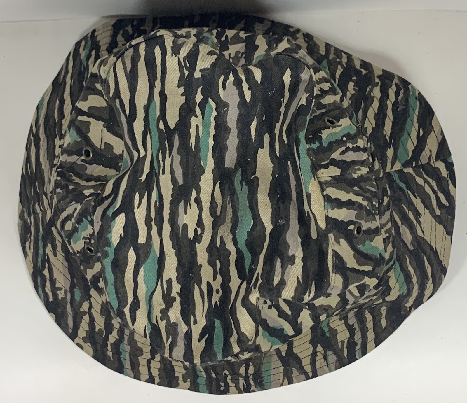Vintage Treebark Camo Bucket Hat Camouflage Outdoor Hunting Trail Cap ...