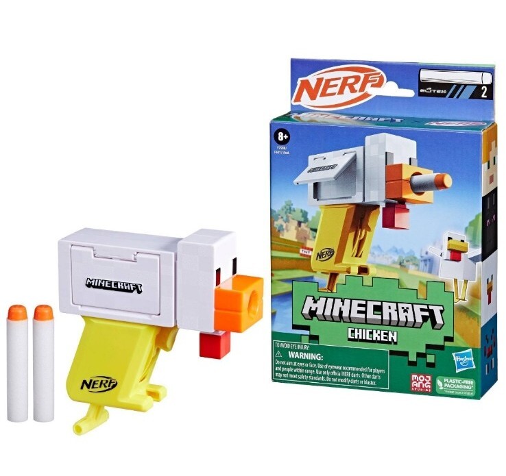 Minecraft Nerf Gun Chicken Mini Blaster *BRAND NEW* | eBay