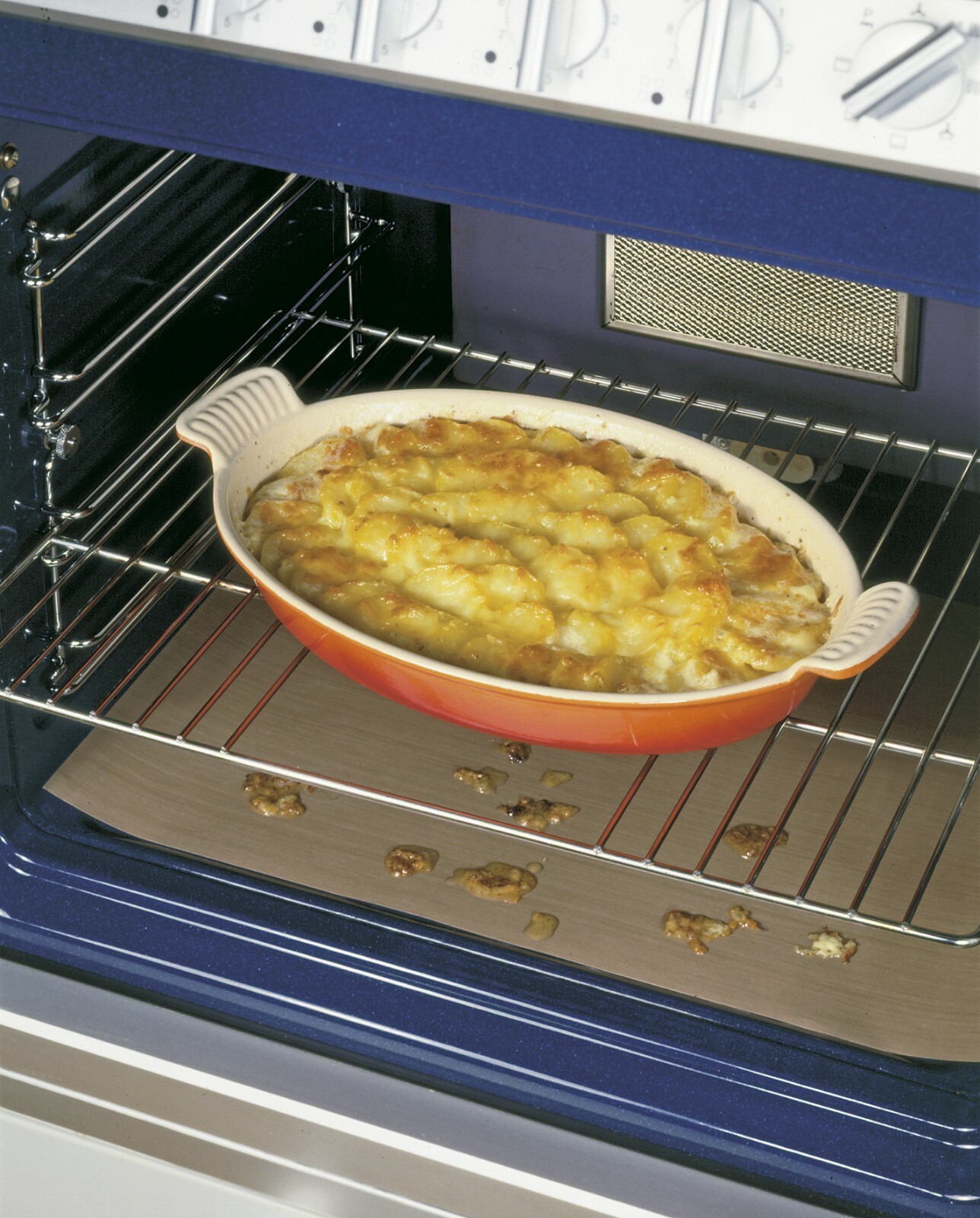 Backofen-Schutzfolie/ Matte 33 x 40 cm extra Stark 0,31 braun Top ...