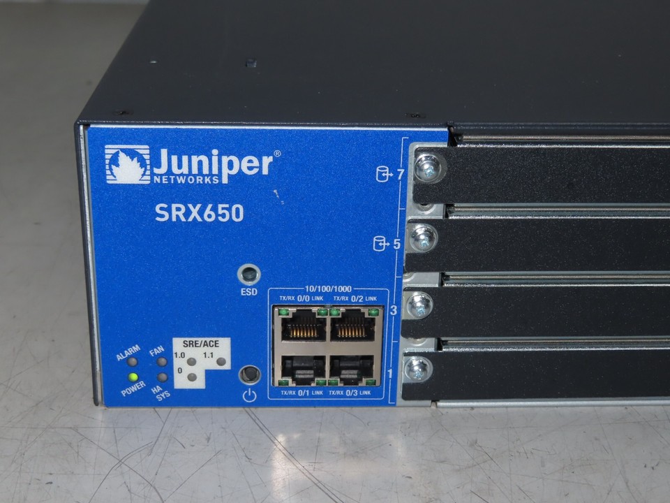 Juniper Network SRX650 Service Gateway Firewall w/ 16GigE XPIM & SRE6 ...