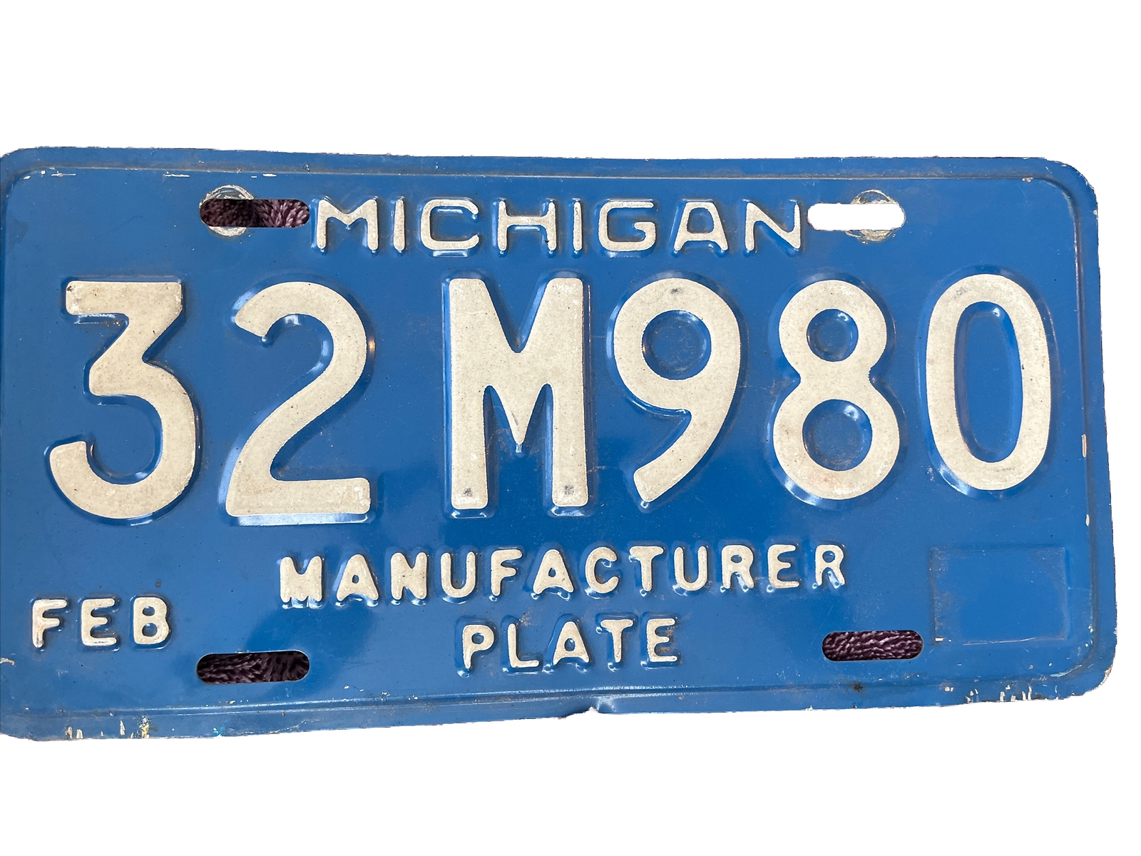 Vtg Michigan License Plate 32M980 | eBay