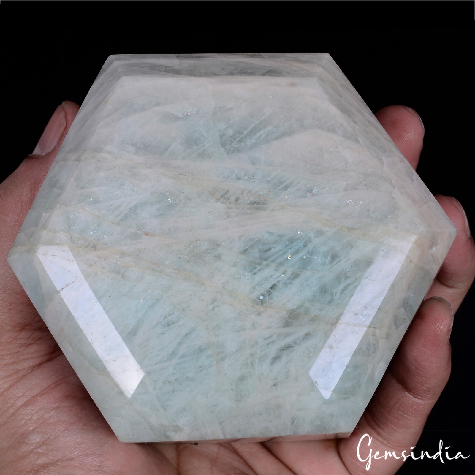 1.4 Kg Natural Untreated Green Beryl Aquamarine Hexagon Cut Loose Huge ...