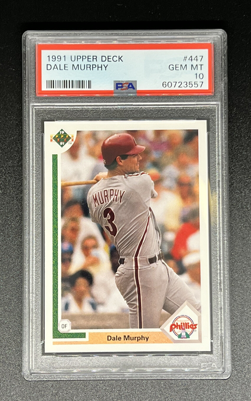 1991 UPPER DECK #447 DALE MURPHY PSA 10 PHILLIES | eBay