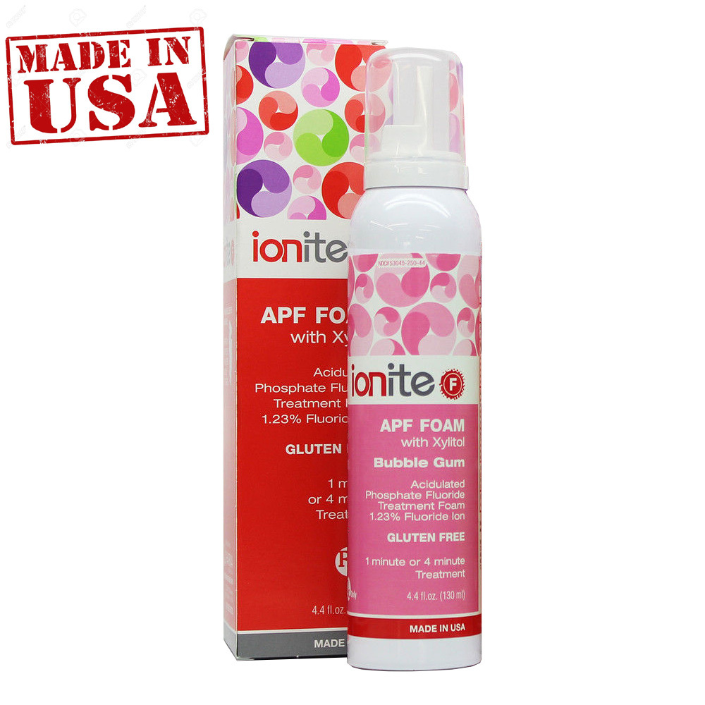 APF Fluoride Dental Foam with Xylitol Bubblegum Flavor (4.4oz) Sky ...
