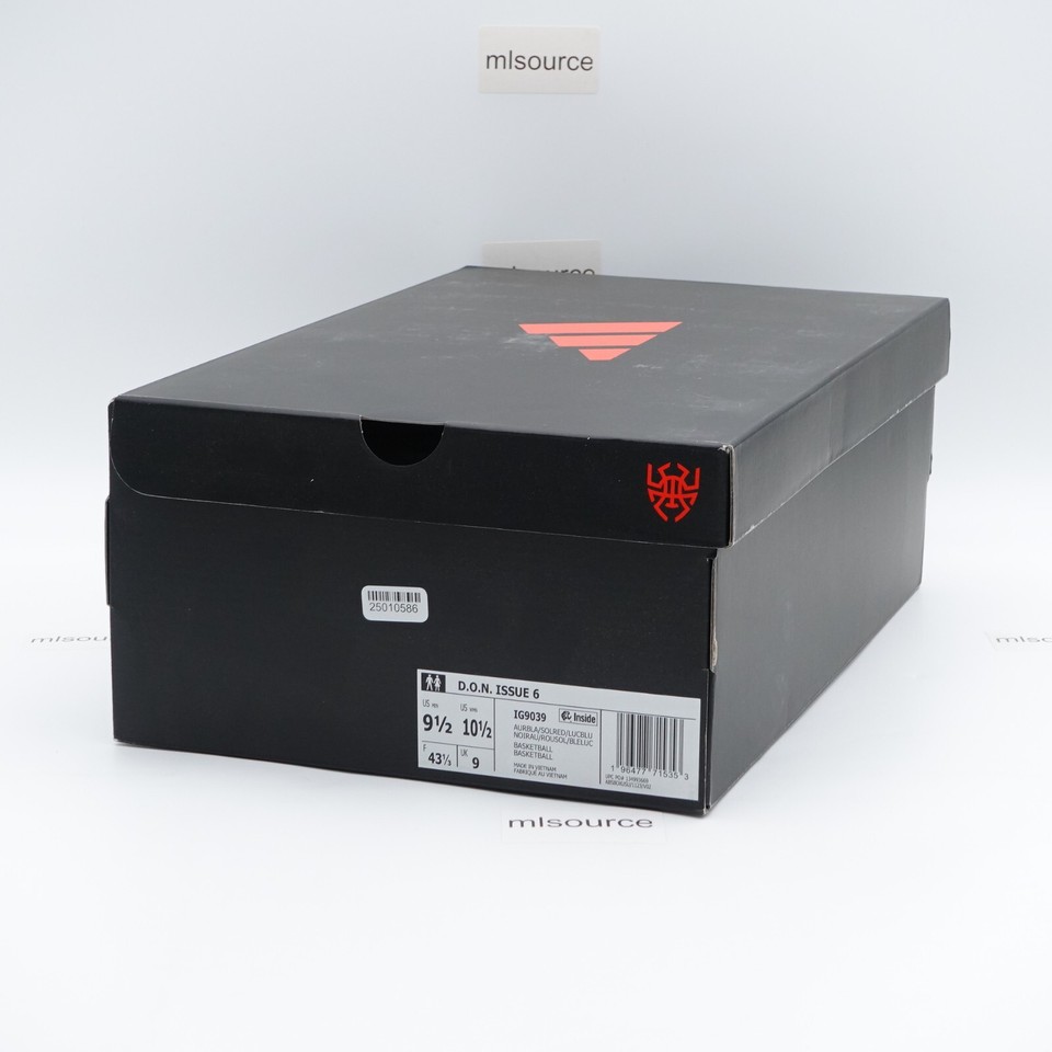adidas D.O.N. Issue 6 Basketball Shoes Men's IG9039 Aurora Black/Solar ...