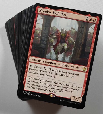 MTG Commander Krenko Mob Boss EDH Goblin Deck with Rares | eBay