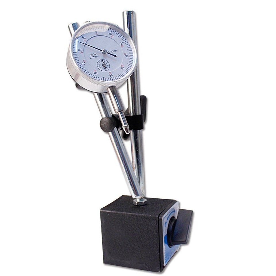 DTI Stand Magnetic Base Plus Dial Gauge Metric Test Indicator Clocks ...
