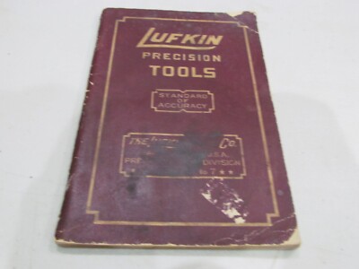 Lufkin Precision Tools Catalog No. 7 | eBay