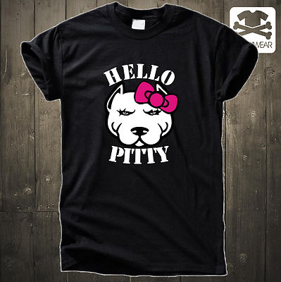 HELLO PITTY | NO CAT | PIT THE BULL | KATZE HUND KULT PARTY DIGGIWEAR ...