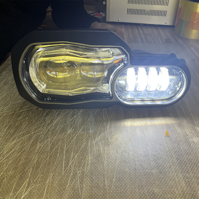 DOT E9-Mark LED Headlight Halo DRL For F650GS/ F700GS/ F800GS/ F800GS ...