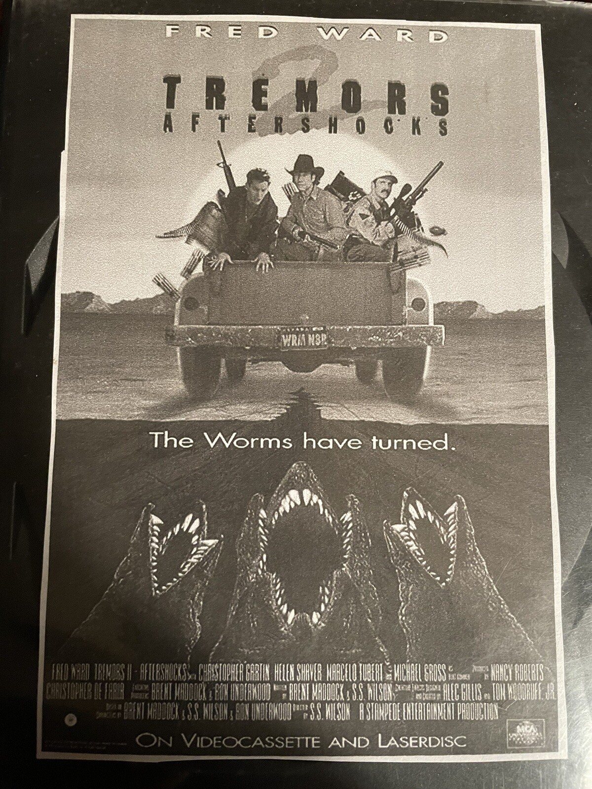 Tremors 1 & 2 (DVD, 1998, Collector's Edition) Double Feature Cover Is ...