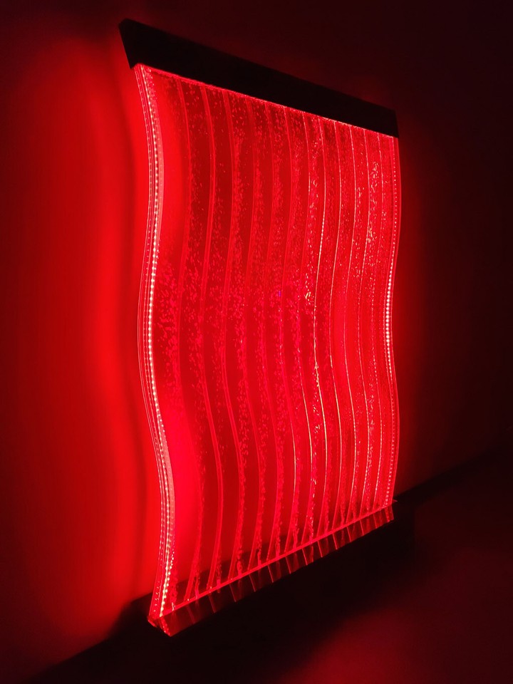 Large 4x6 Curved Full Color LED Bubble Wall Panel Floor Standing Water ...