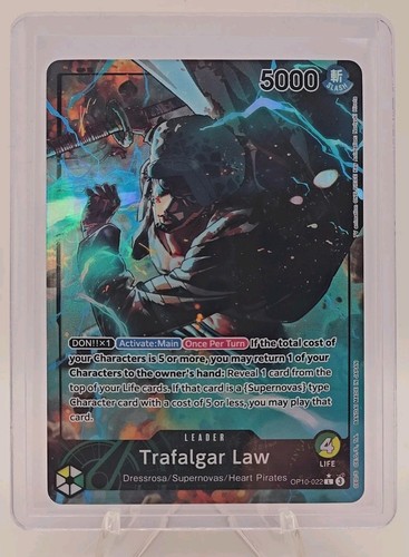 One Piece TCG Royal Blood OP10-022 Trafalgar Law Leader Parallel Alt ...