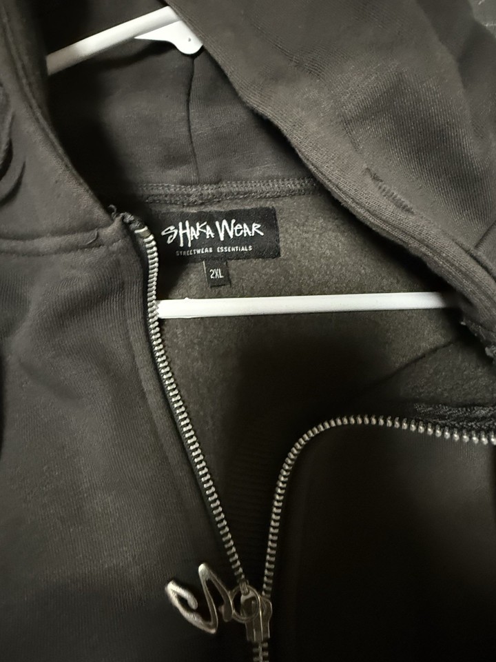 Shaka Wear Mens Essential Super Heavyweight Streetwear Zip Hoodie | eBay