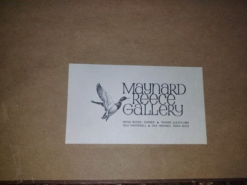 Maynard Reece "Autumn Trio" 20"x16" Signed w/inscription Framed Matted ...