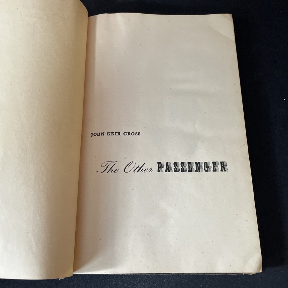 John Kier Cross - THE OTHER PASSENGER (HB 1st Edition 1944) Colour ...