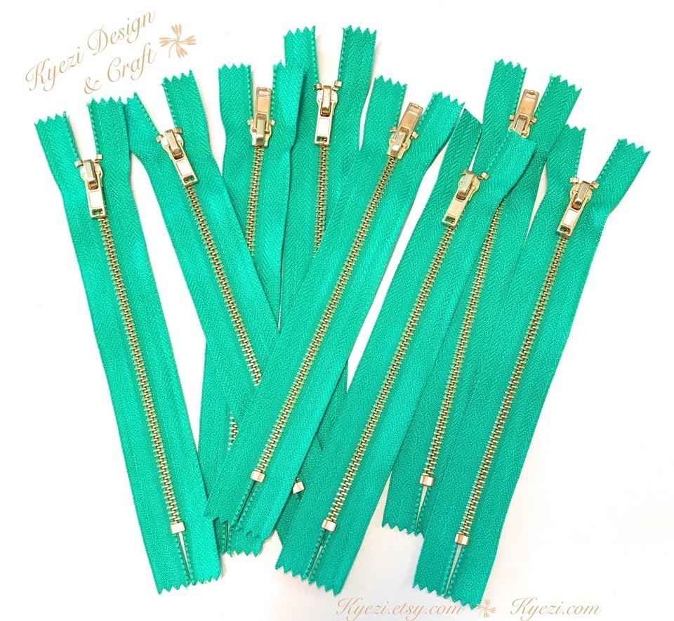 3 5 10 pcs Metal Teeth Closed End Zippers -10",12",14",16" inch zipper ...