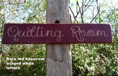 Quilting Room Sign, Primitive Quilting Room Signs, Rustic Quilting Room ...