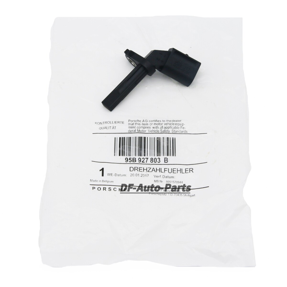 Genuine Left Side ABS Wheel Speed Sensor 95B927803B For Porsche Macan ...