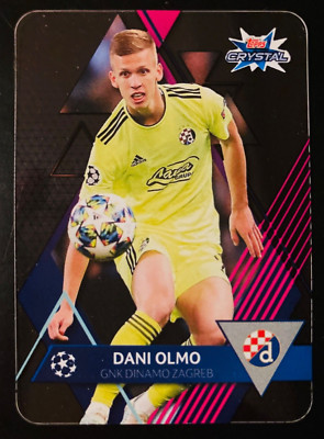 2019-20 Topps Crystal UCL # 64 Dani Olmo Dinamo Zagreb rookie card RC ...