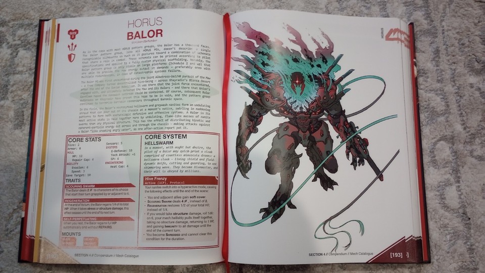 Lancer RPG Core Rulebook, Massif Press, 2019, Kickstarter Hardcover, VG ...