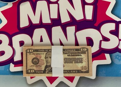 *UK SERIES 3 Zuru Mini Brands Toy * 089 $10 Bill Cash Stack Notes Money ...