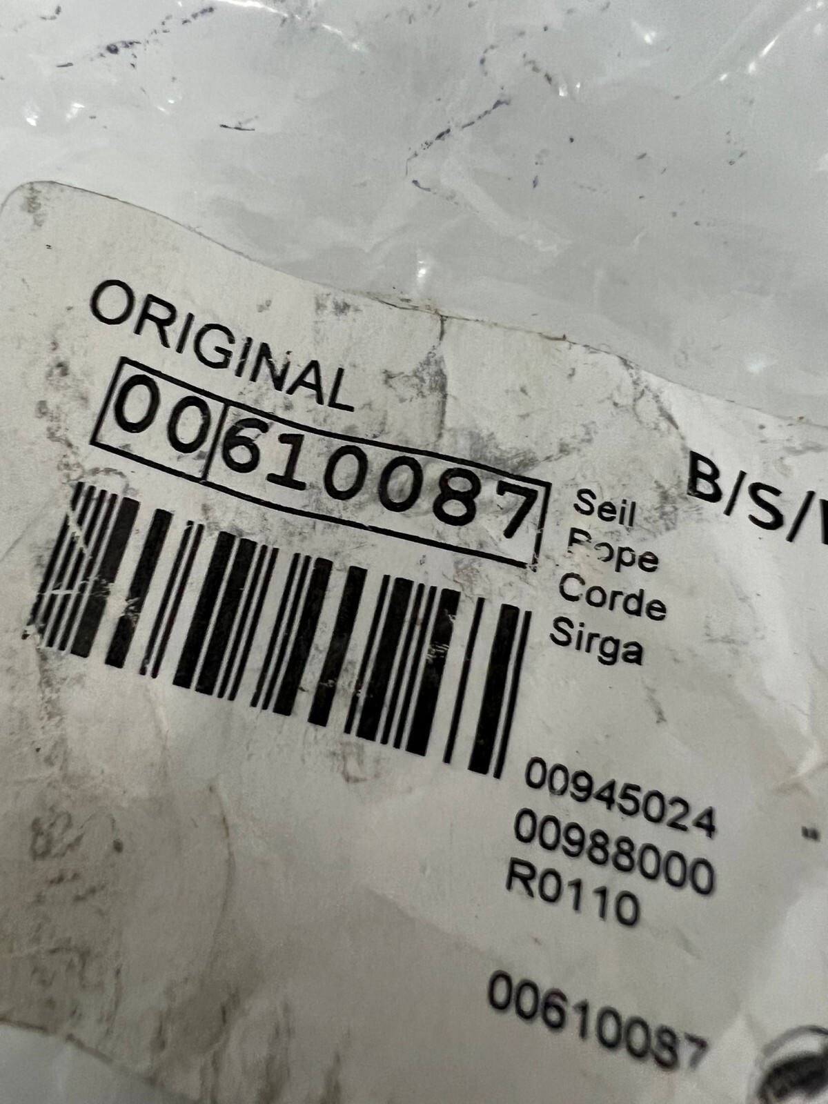 Genuine OEM Bosch Rope 00610087 | eBay