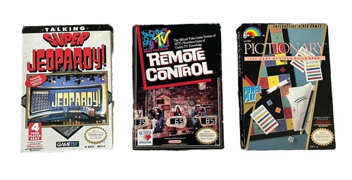 3 CIB NES Games - Talking Super Jeopardy, MTV Remote Control ...