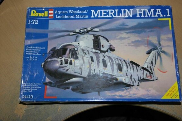 Revell 04410 Merlin Hma.1 Helicopter Model Kit 1/72 RARE for sale ...