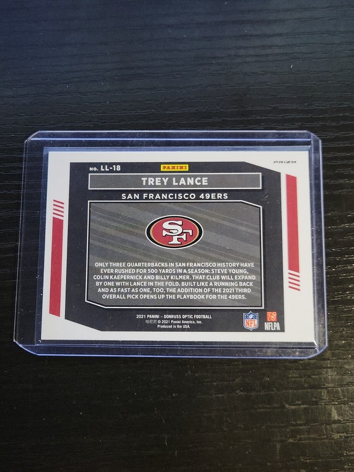 Trey Lance 2021 Donruss Optic Legendary Logos Football Card #18 RC ...