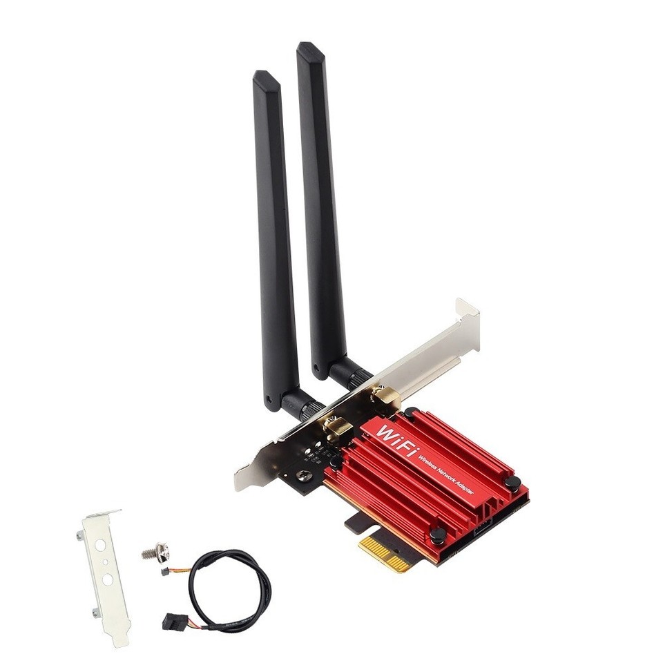 Dual Band PCIE WiFi 6 Bluetooth Network Card for Desktop 2.4/5G ...