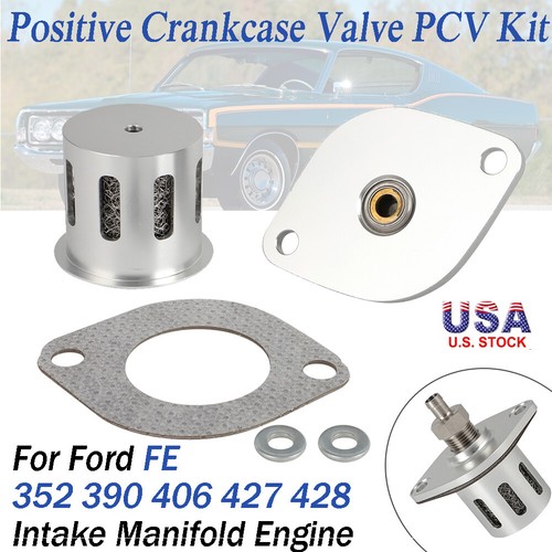 PCV Kit For Ford FE Intake Manifold - High-Quality Aluminum & Stainless ...
