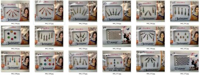 Indian velvet Bindi kumkum forehead sticker red maroon | eBay