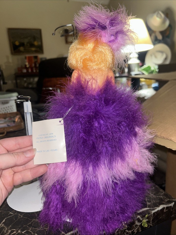 Vintage Fiona Las Vegas Showgirl Doll 1979 Souvenir Purple with tags | eBay