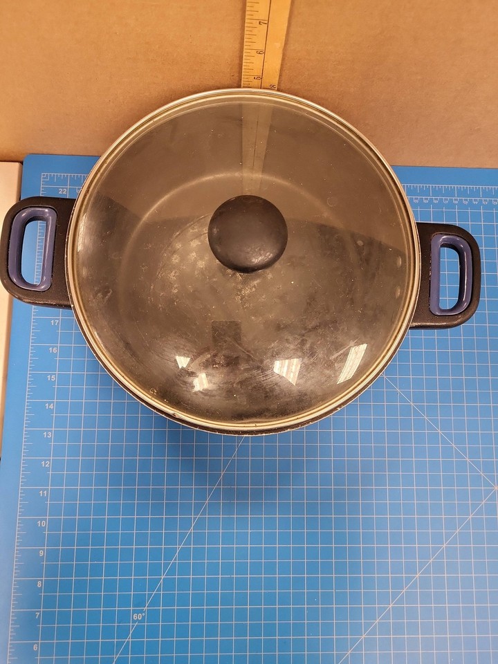 Cooks Essentials 6 QT Quart Dutch Oven Stock Pot Casserole Pan Glass ...