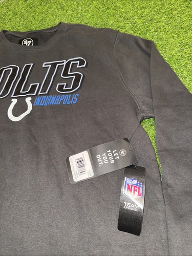 NWT Indianapolis Colts 47 Brand CREWNECK SWEATSHIRT GRAY Unisex Size XL ...