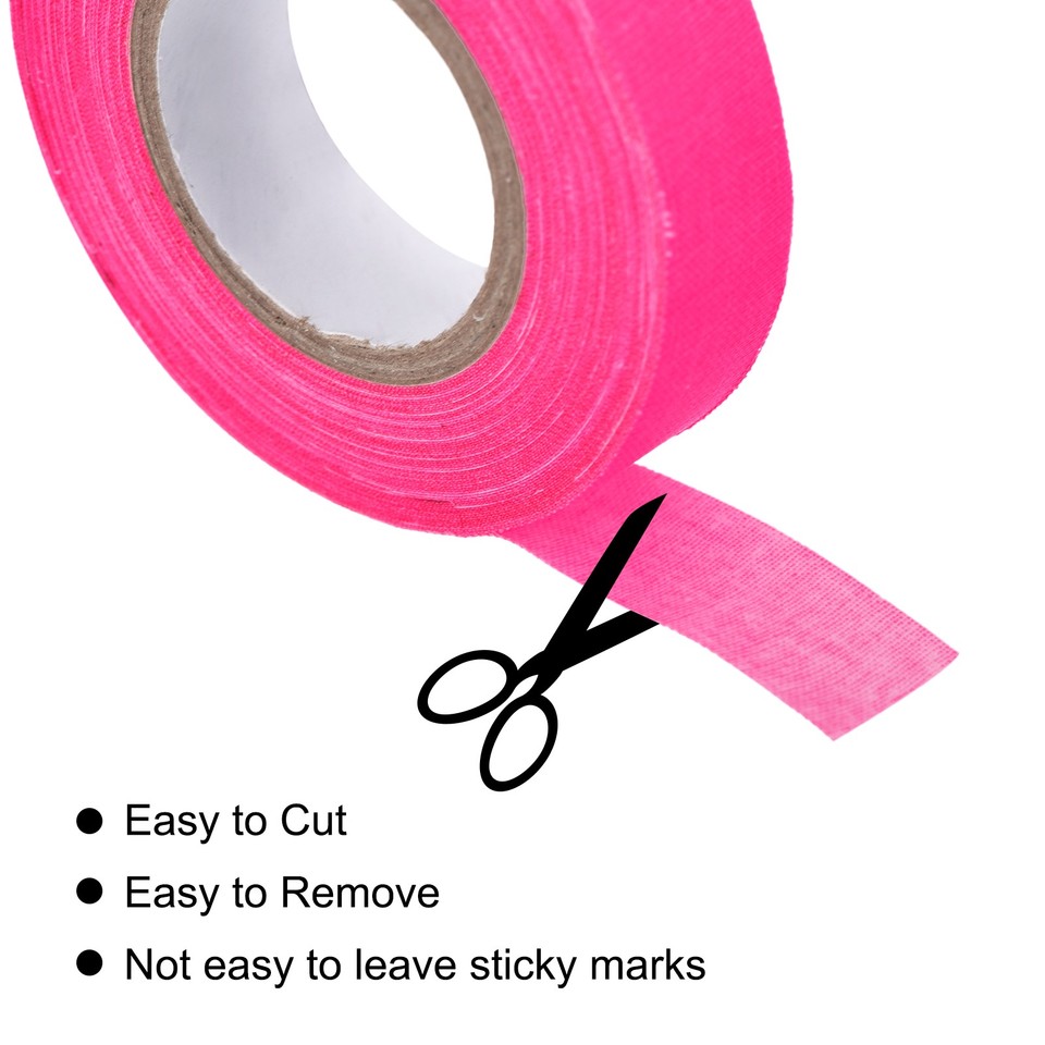 4Rolls 0.6inch x 32.8feet Neon Gaffers Cloth Tape Glow in the Dark Tape ...