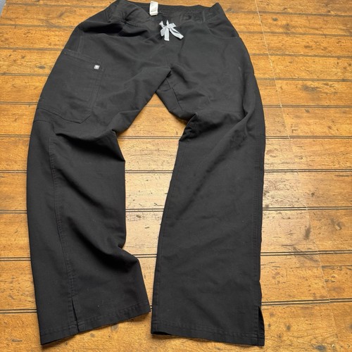 FIGS Technical Collection Scrub Pants Drawstring Pockets Black Size M ...