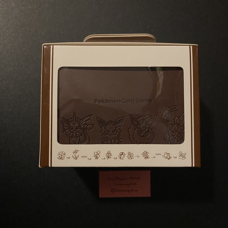 Pokémon Center Japan Eevee Eievui Collection Leather Card Deck Box ~ US SELLER | eBay