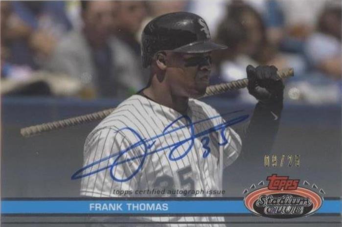 2021 Topps Stadium Club - Design Variation Autograph Frank Thomas #262 ...